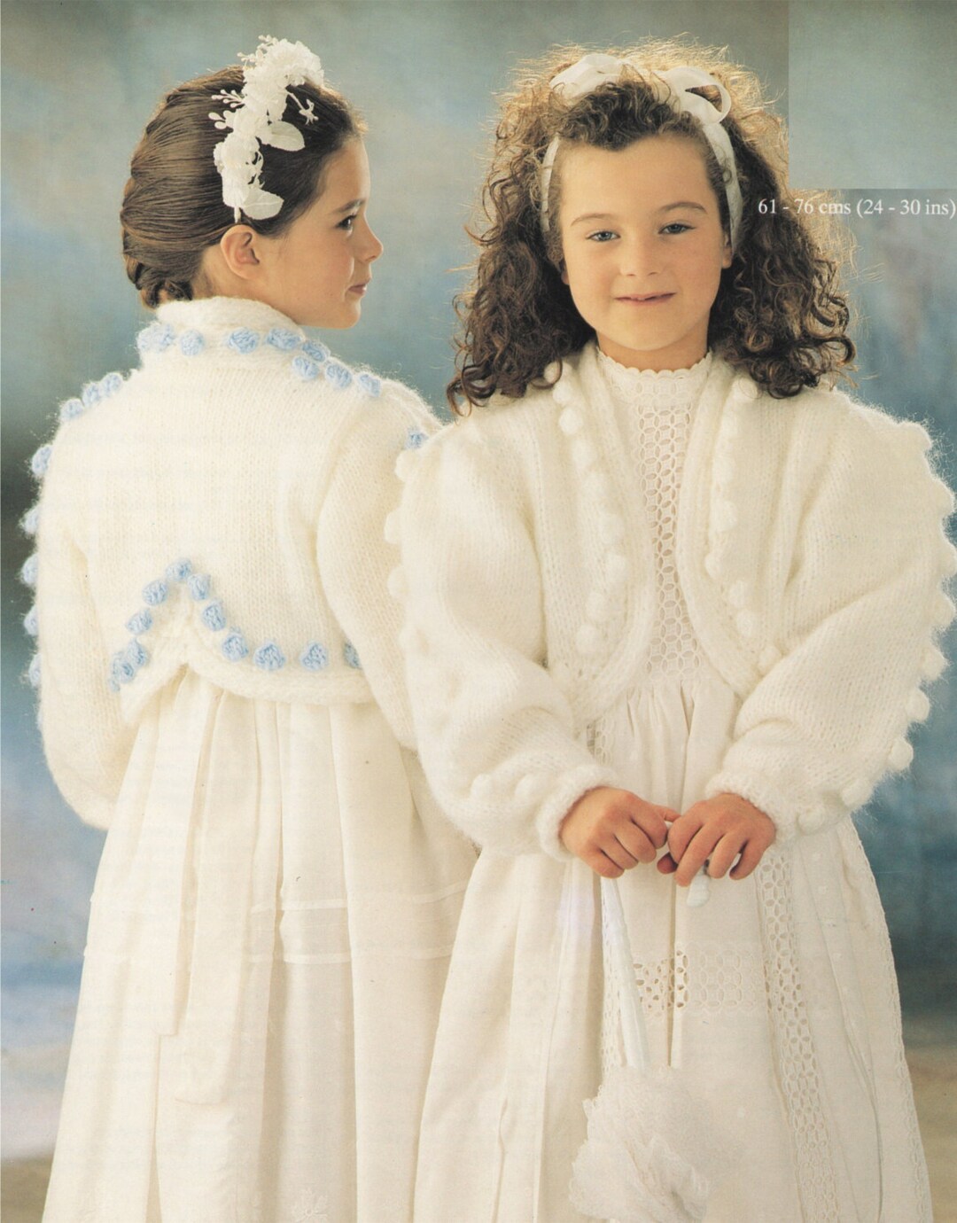 Girls Bolero Knitting Pattern PDF Childrens 24 - 26, 26 - 28 and 28 ...