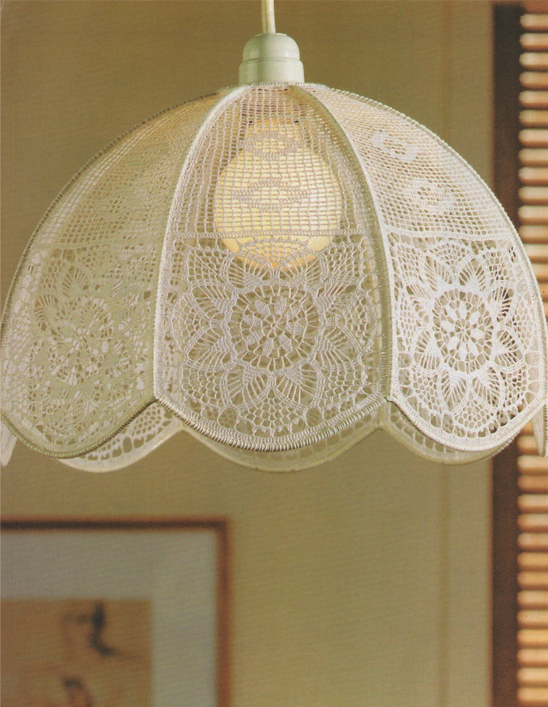 Lampshade Cover Crochet Pattern PDF Home Accessories, Lamp Shade ...