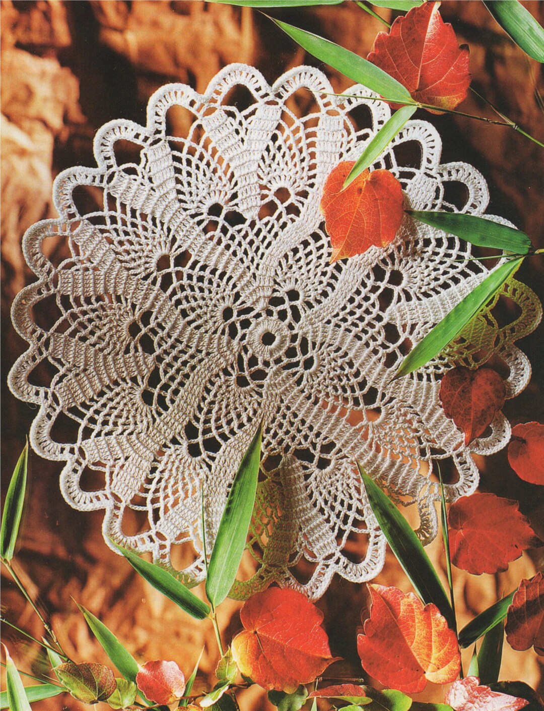 Doily Crochet Pattern PDF Doily Mat, Round Placemat, Circular Table Mat ...