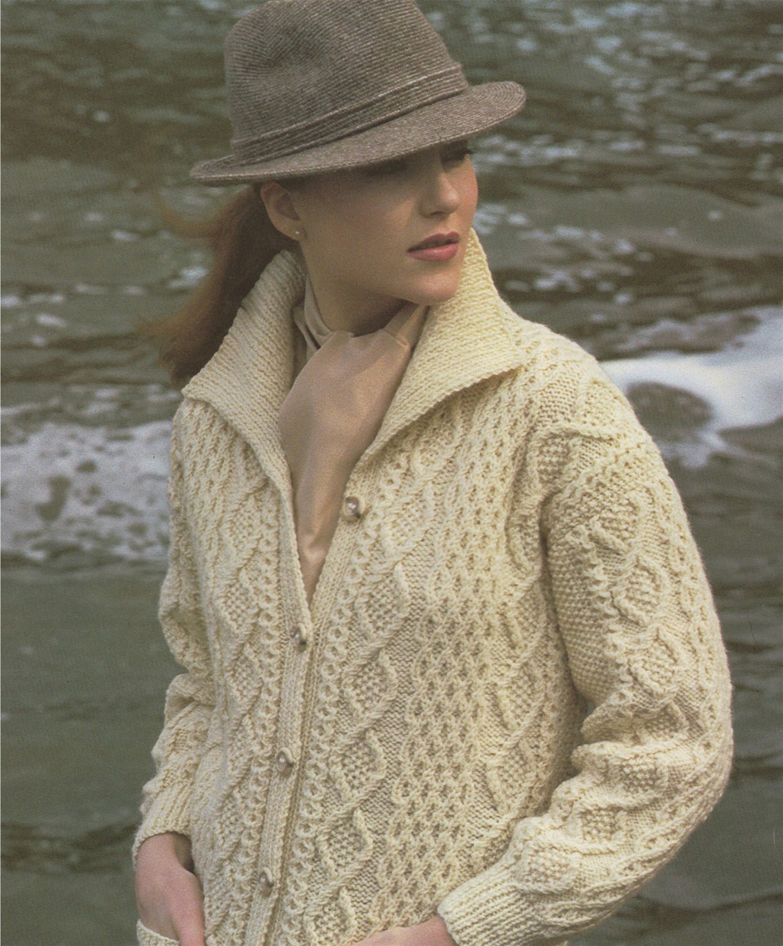 Womens Aran Jacket Knitting Pattern PDF Ladies 32 34 36 38 - Etsy Australia