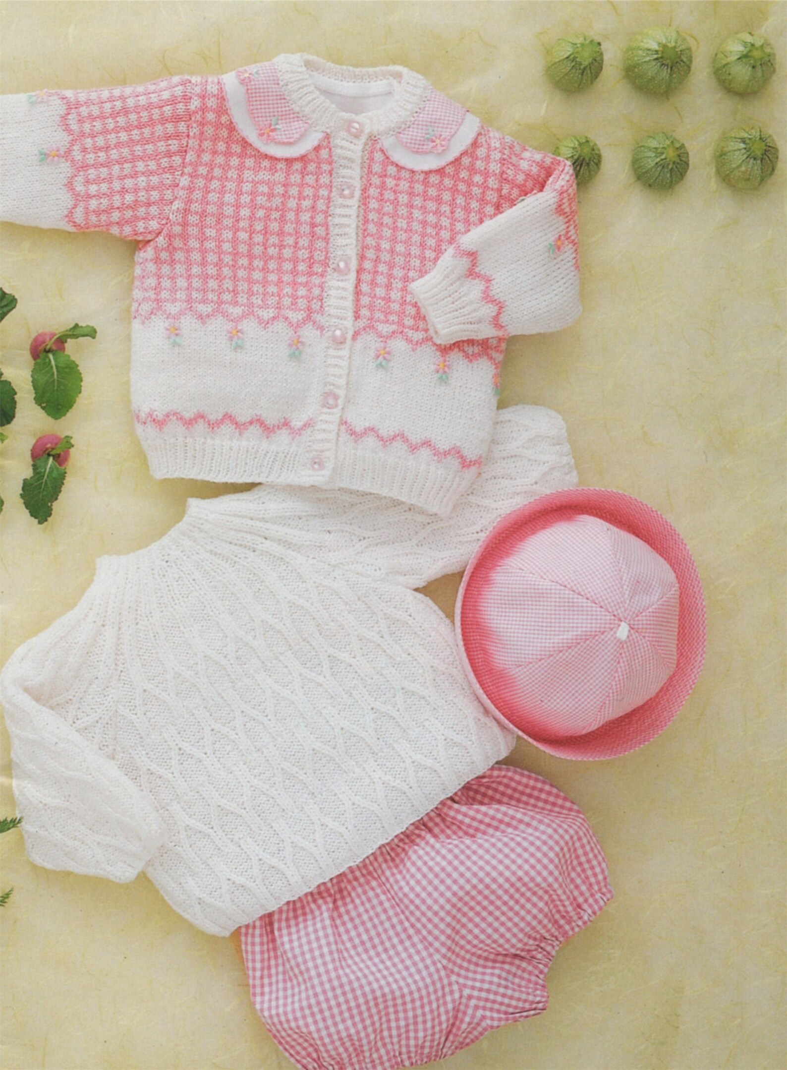 Baby Girls Fair Isle Dress, Sweater and Cardigan Knitting Pattern PDF ...