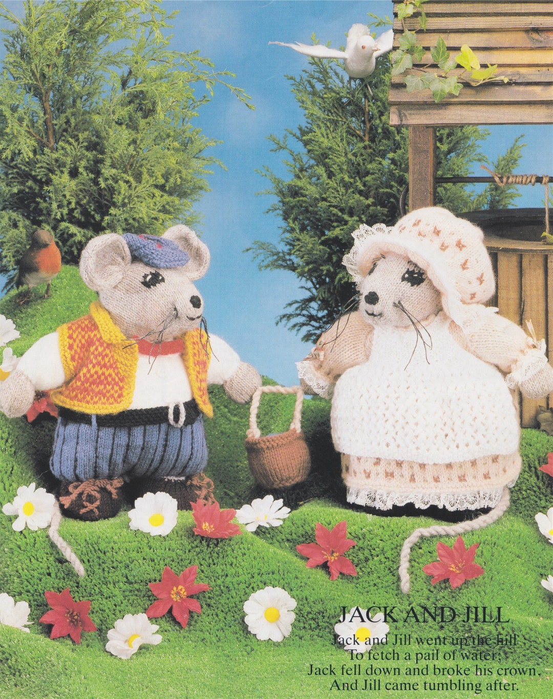 Jack and Jill Mice Toy Knitting Pattern PDF, Mouse Soft Toy, DK 8 Ply ...