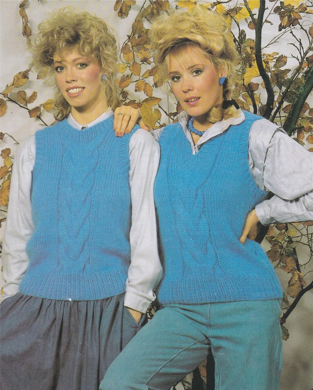 Womens Slipover Knitting Pattern PDF Ladies 28, 30, 32, 34, 36, 38 and ...