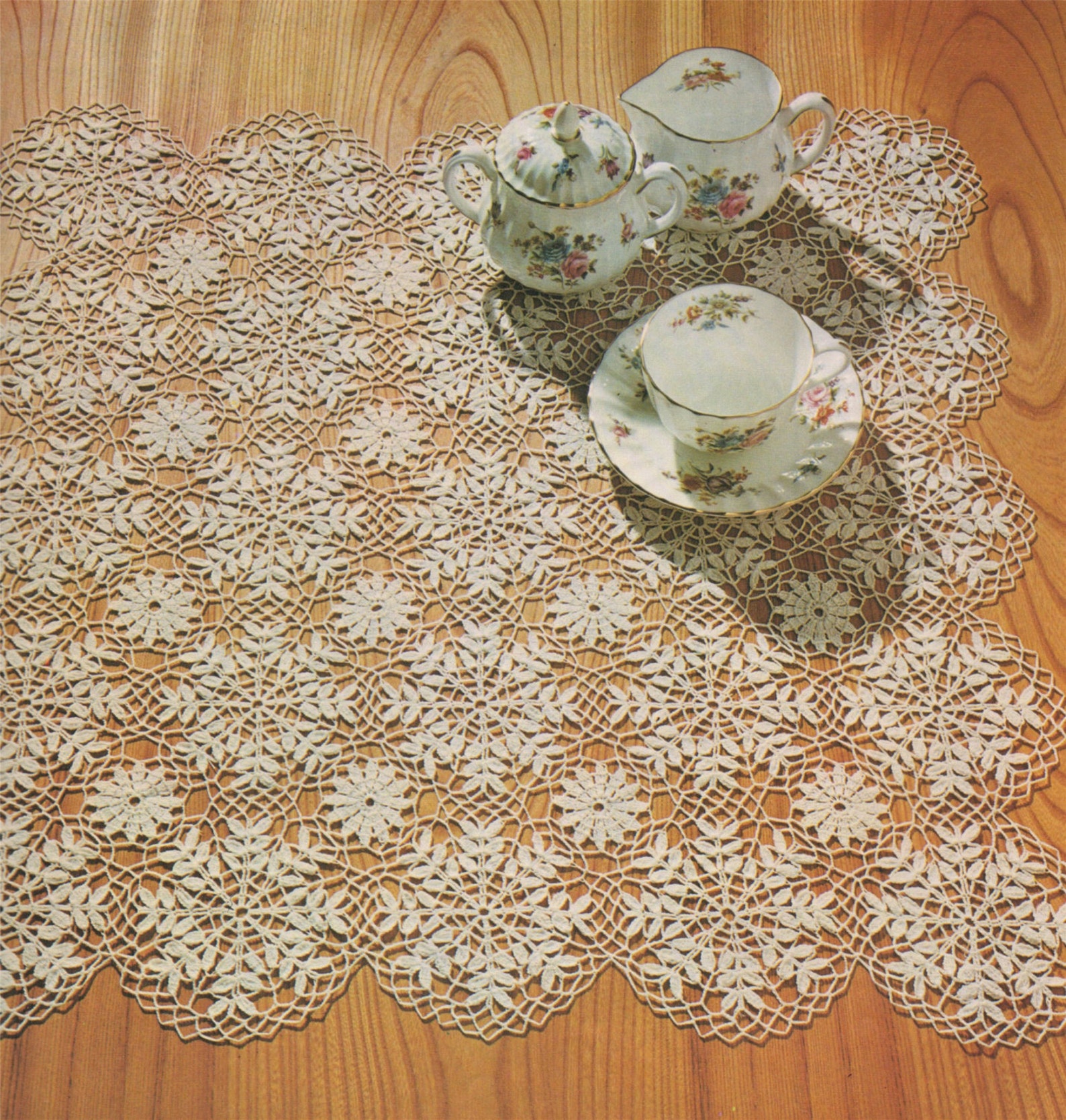 Square Doily Crochet Pattern PDF Decorative Table Mat, Small Tablecloth ...