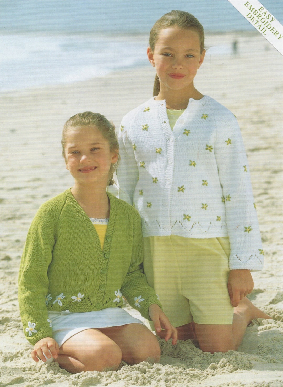 Girls Cardigan Knitting Pattern PDF Childrens 22, 24, 26, 28, 30, 32 ...