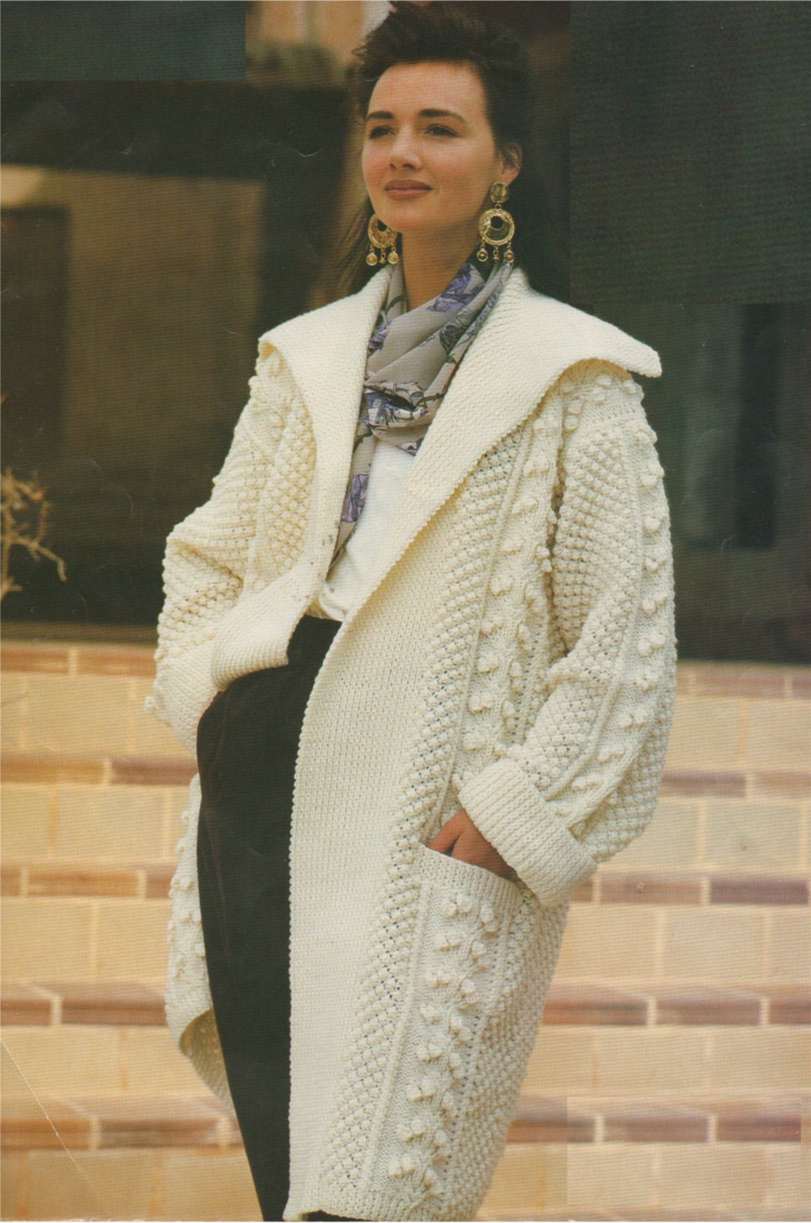 Womens Aran Coat Knitting Pattern PDF Ladies 30 32 34 36 - Etsy UK