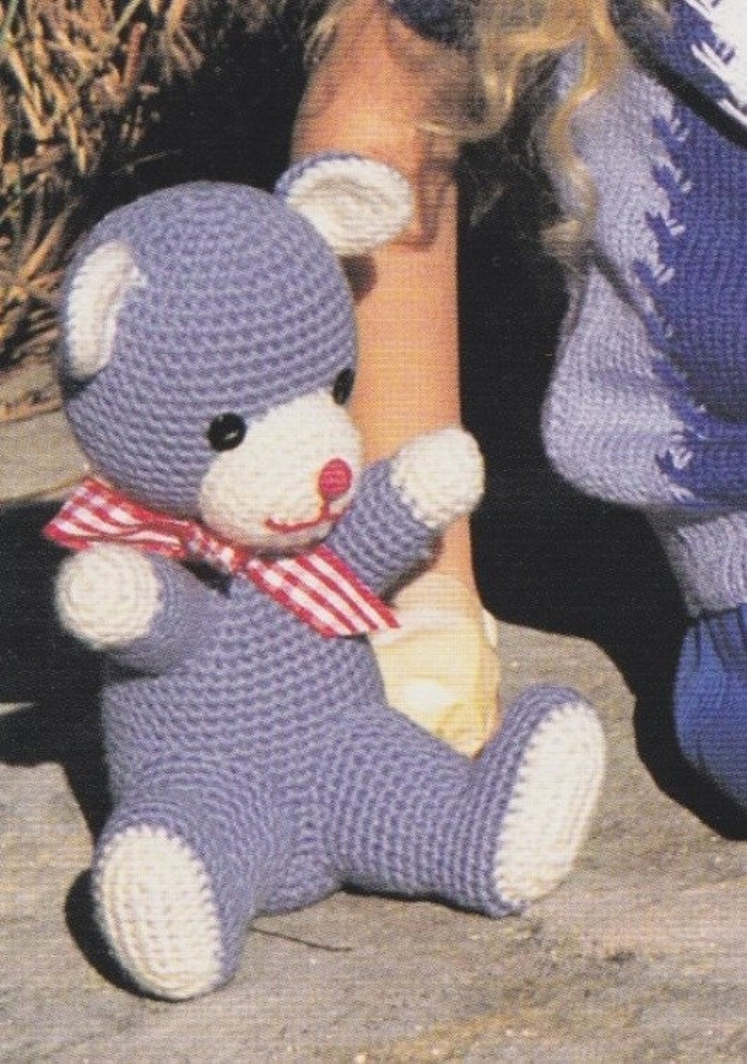 Soft Toy Teddy Crochet Pattern PDF, 9 Inch High Teddy Toy, DK 8 Ply ...