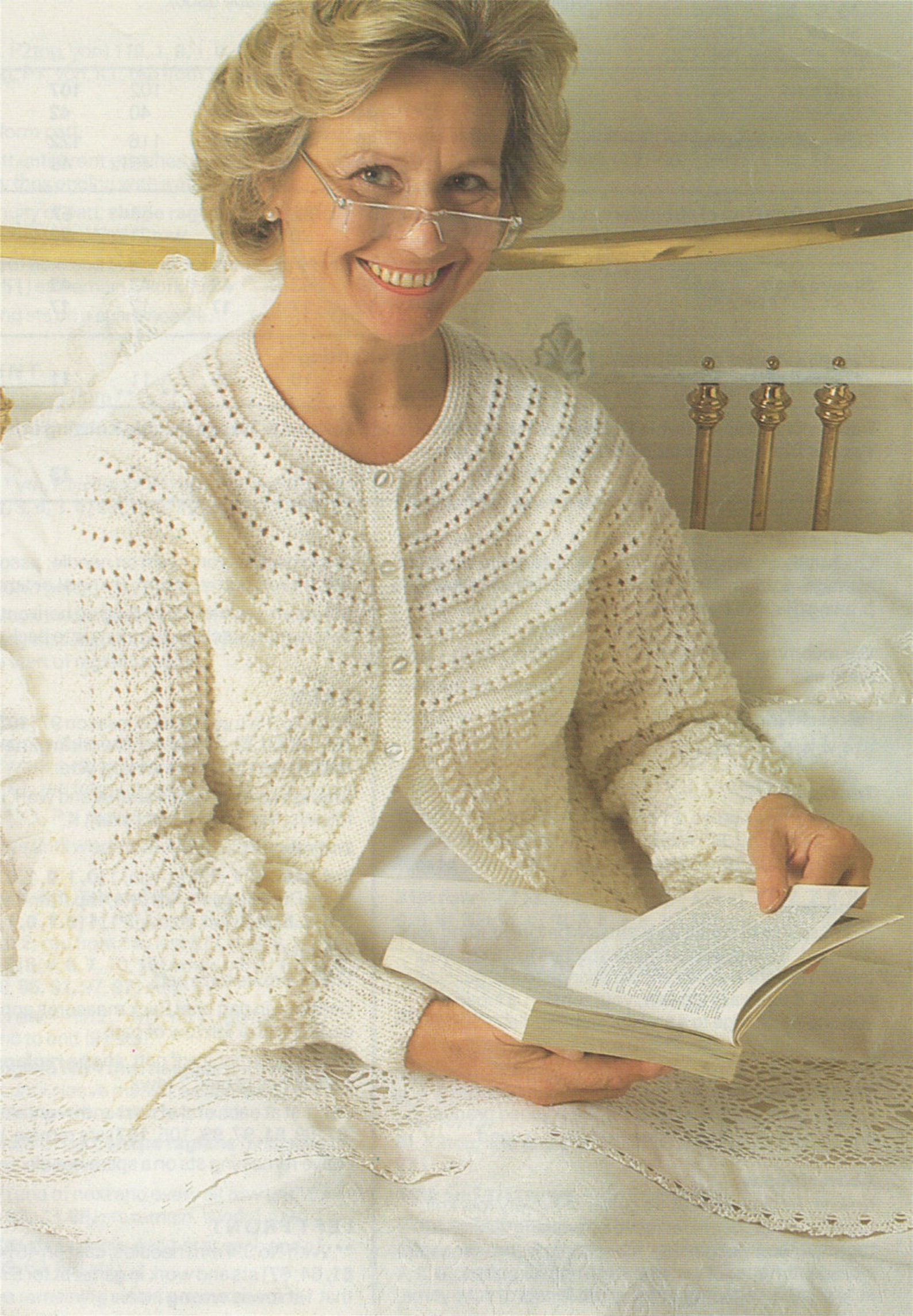 Womens Bedjacket Knitting Pattern PDF Ladies 32 34 36 38 - Etsy