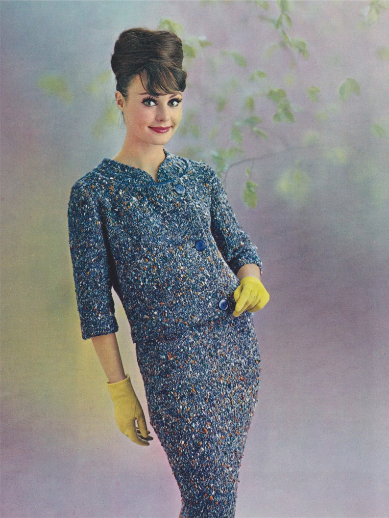 Womens Suit Knitting Pattern PDF Ladies Size 12 14 16 and - Etsy