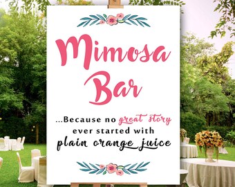 But First Mimosas Mimosa Bar Sign Bridesmaid Poster Bar Sign - Etsy