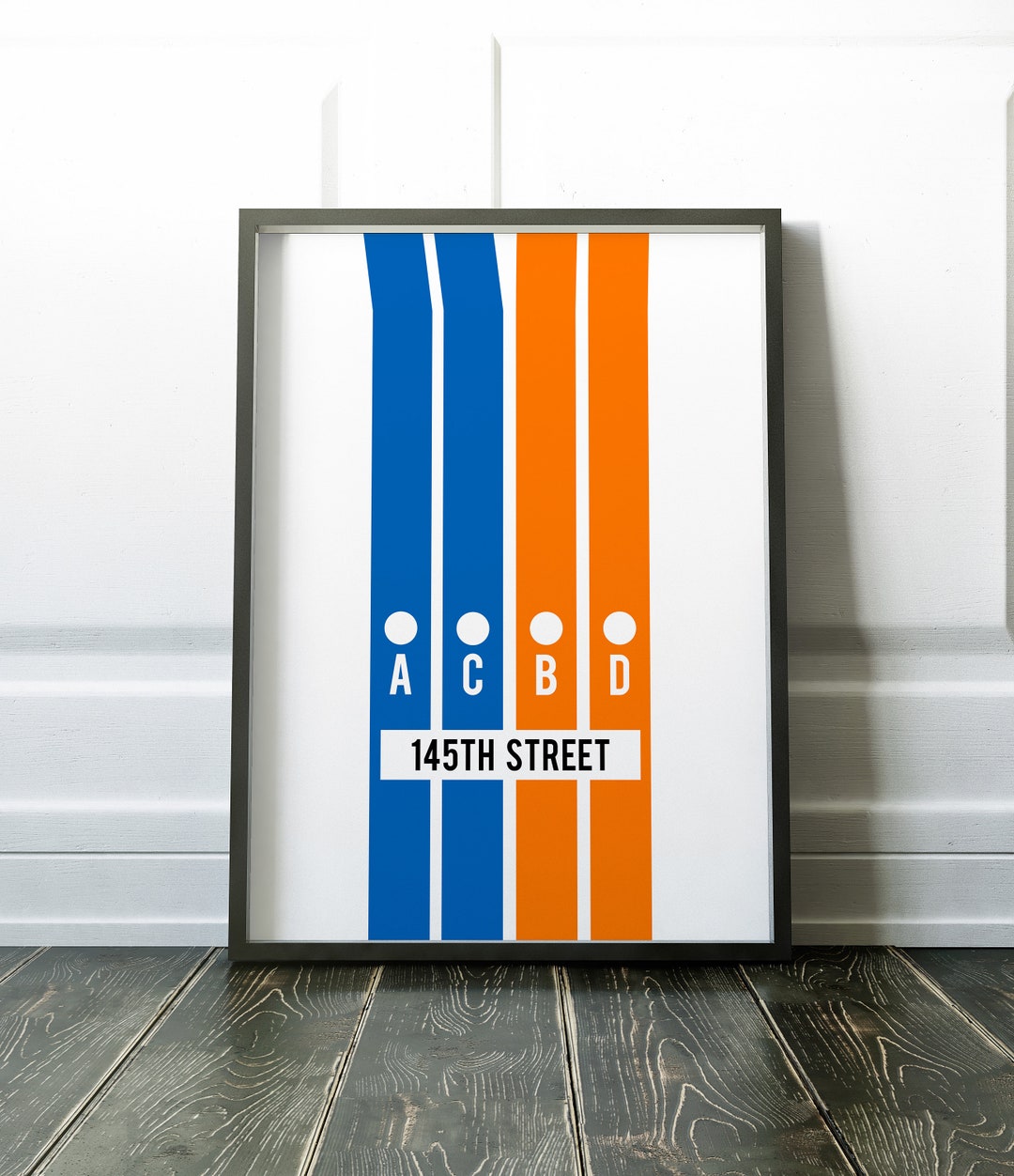 NYC Subway Print, 145th Street ACBD Subway Stop Art, Nyc Subway, ABCD ...