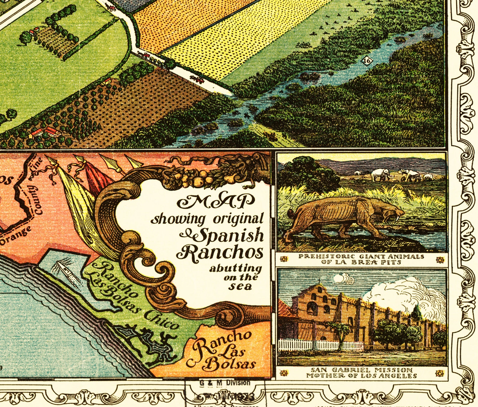 Old Map of Los Angeles vintage Los Angeles map antique map | Etsy