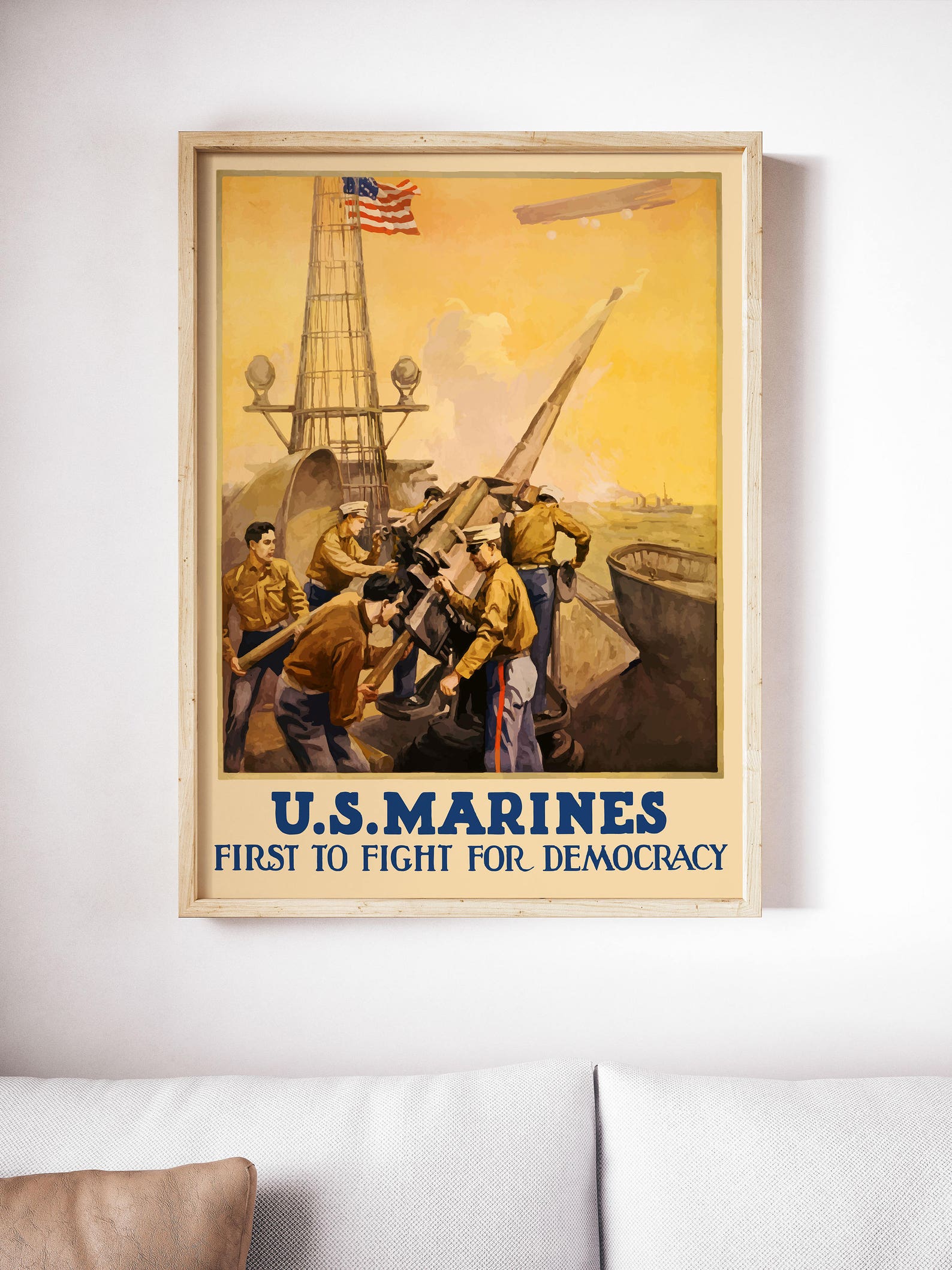 Marine Corps Gift US Marines Vintage Military Poster - Etsy