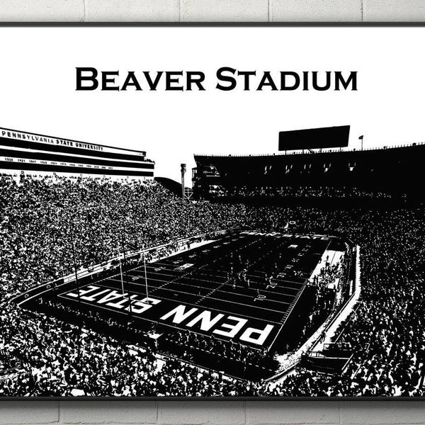 Penn State Football Poster - Etsy