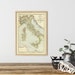 Old Map of Italy, 1883 Antique Map of Italy, Old World Map, Italia Gift ...