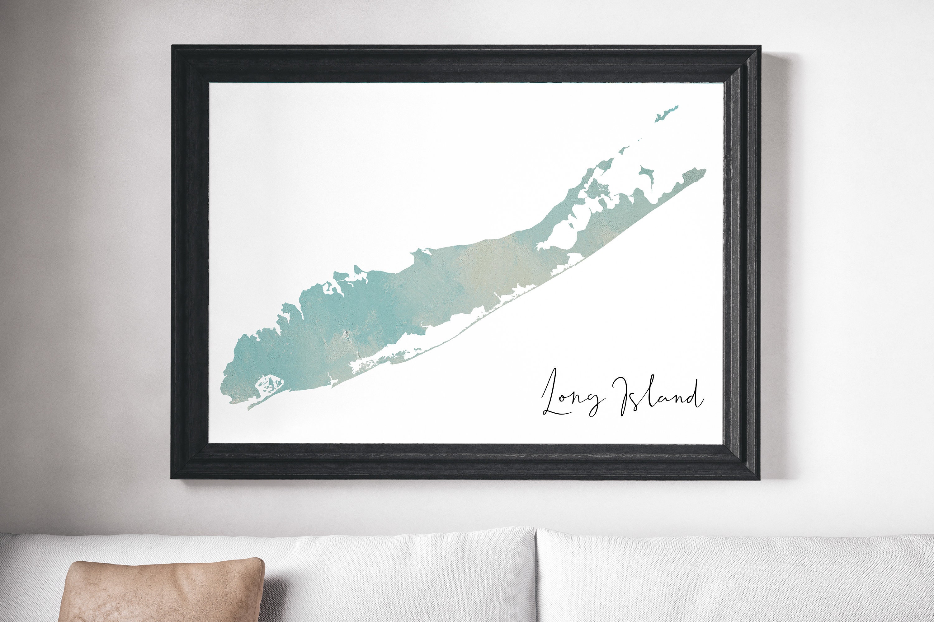 Long Island Map, LI, New York Map Art, Long Island Wall Decor, Nautical ...