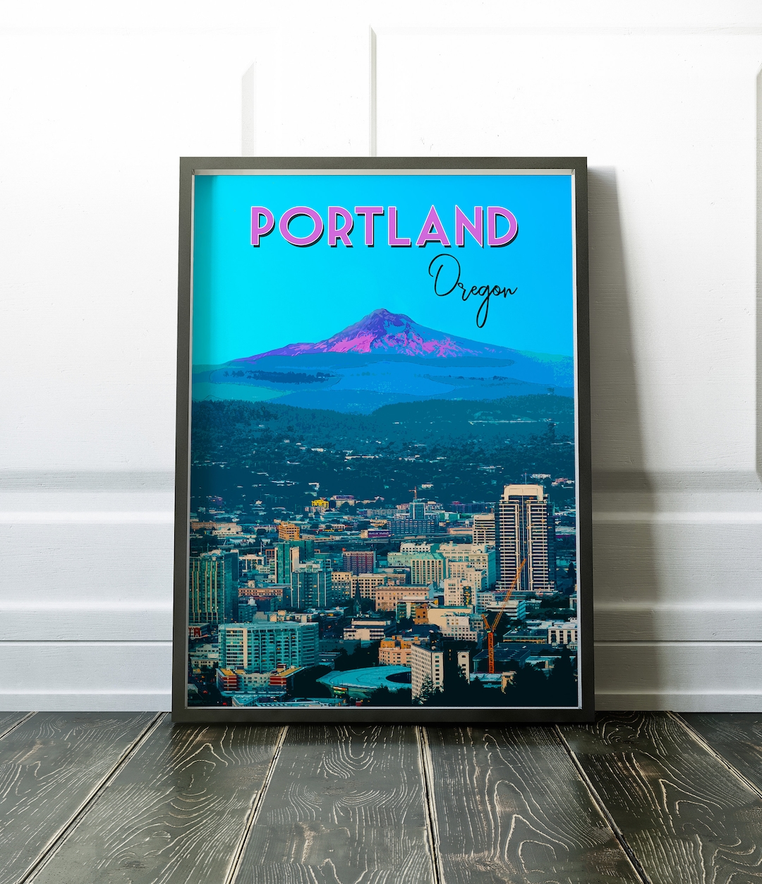 Portland, Oregon Travel Poster, Portland Wall Decor, Portland Dorm ...