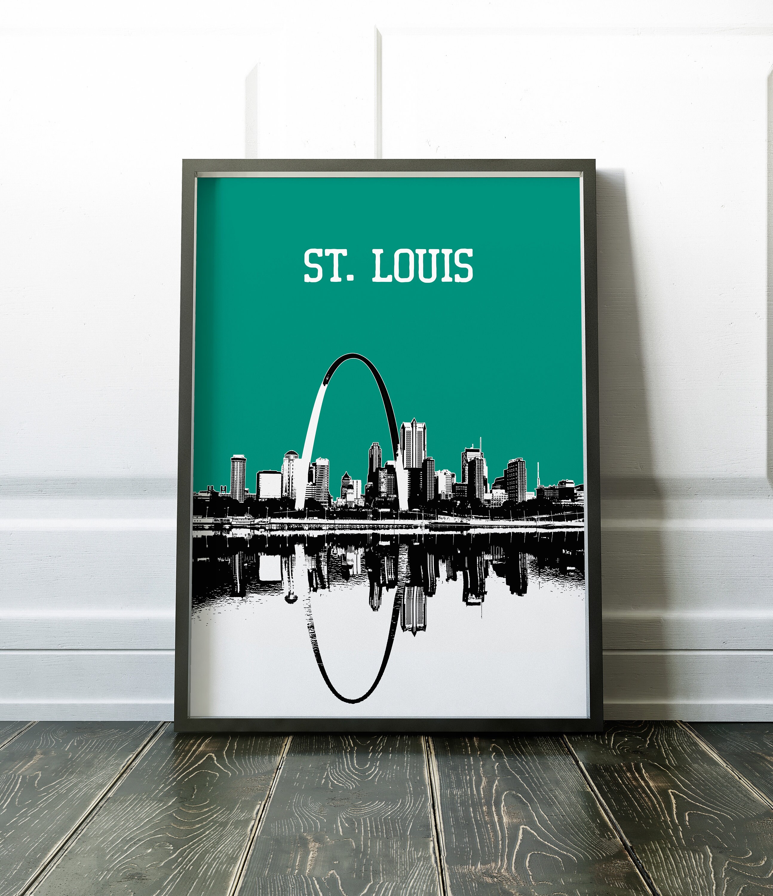 St Louis MO Skyline Poster St Louis City Art St Louis Poster - Etsy