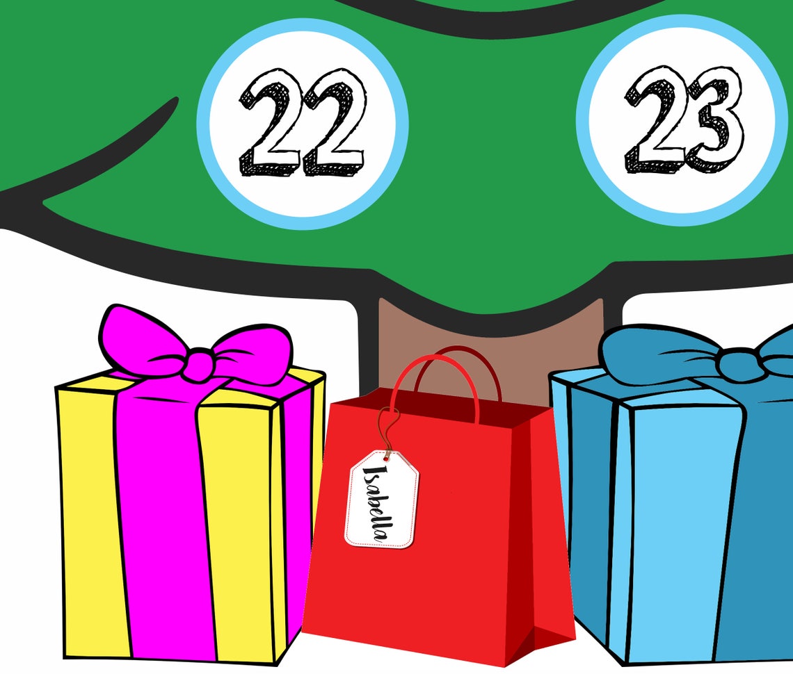 Christmas Countdown Sign for Children Days Until Christmas | Etsy