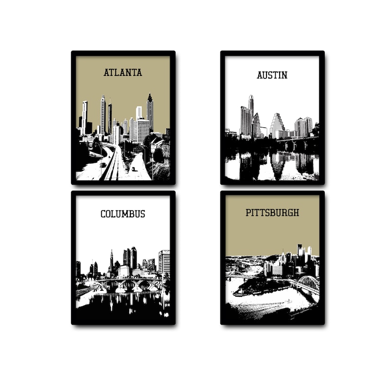 City Skyline Print - Etsy