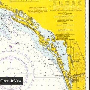 Sanibel Island Nautical Chart Map, Pine Island, Estero Florida Map ...