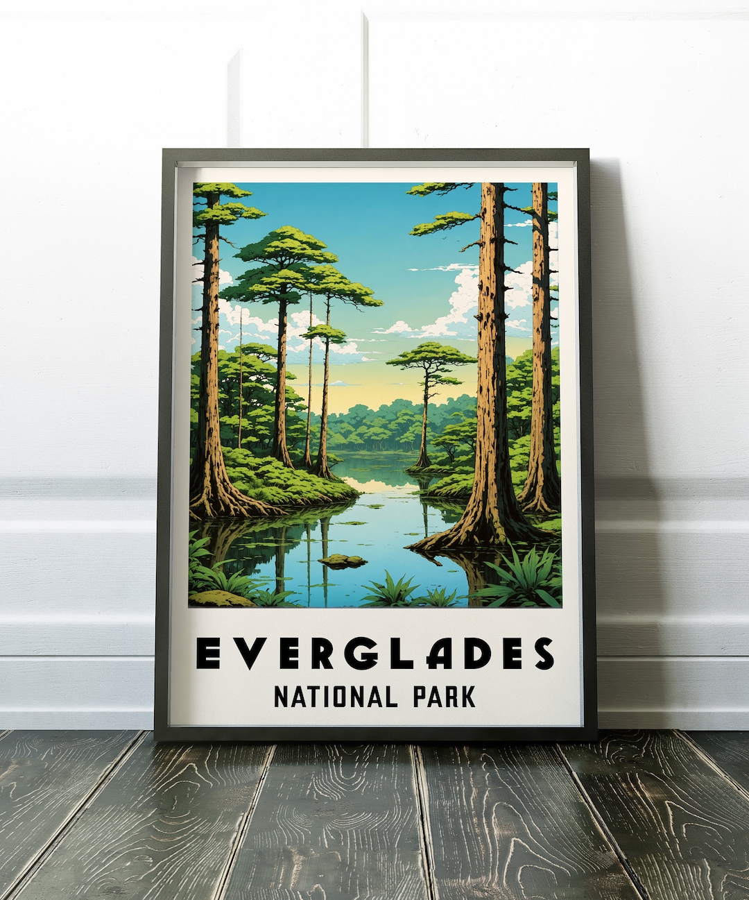 Everglades National Park Poster, Everglades Florida Travel Poster ...