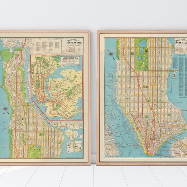 Nyc Subway Paper Maps - Etsy