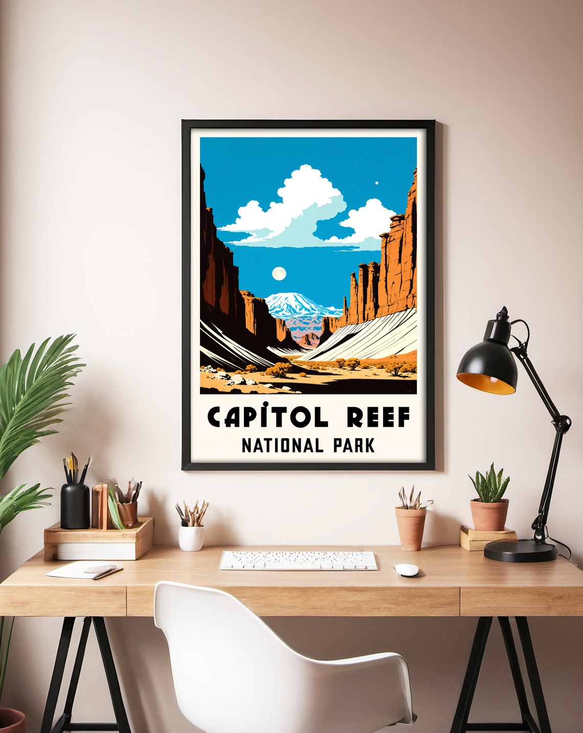Capitol Reef National Park Poster, Capitol Reef Utah Travel Poster ...