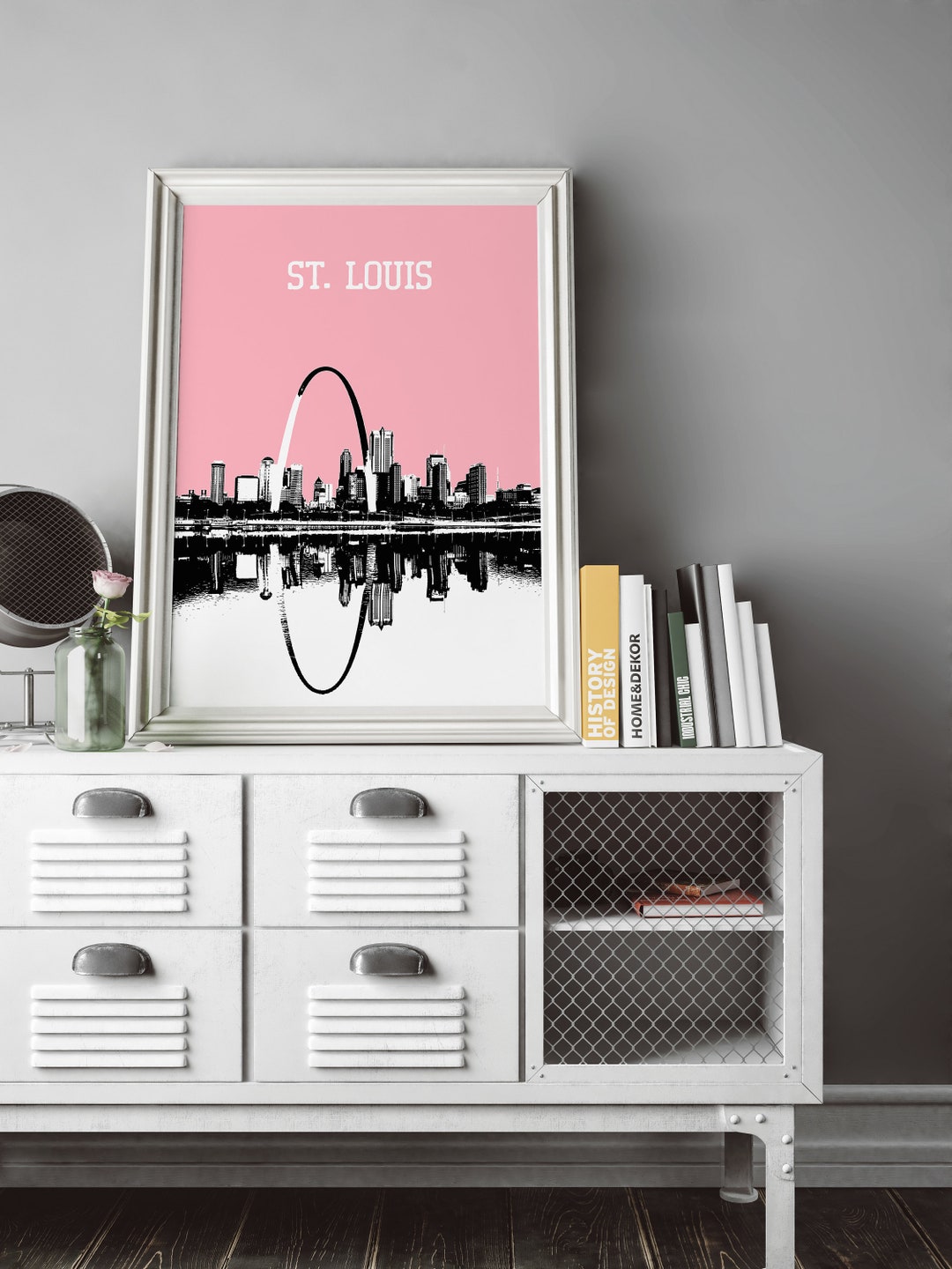 St Louis, MO Skyline Poster, St Louis City Art St Louis Poster St Louis ...