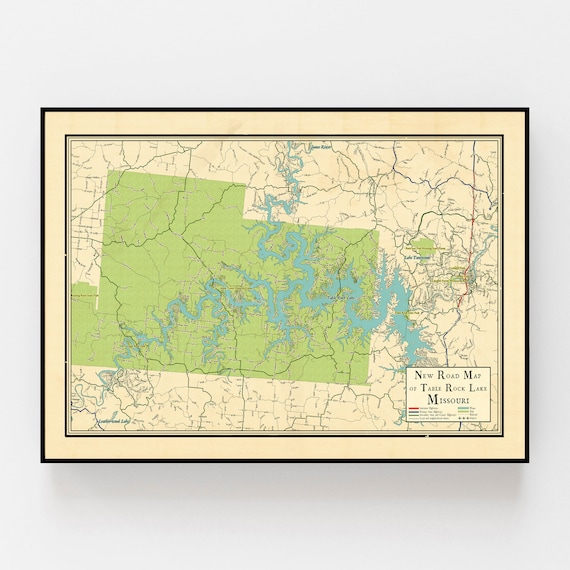 Mapa Del Lago Table Rock, Missouri Table Rock Lake Map – The Curious