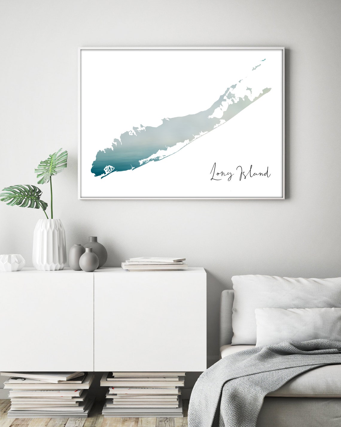 Long Island Map, LI, New York Map Art, Long Island Wall Decor, Nautical ...