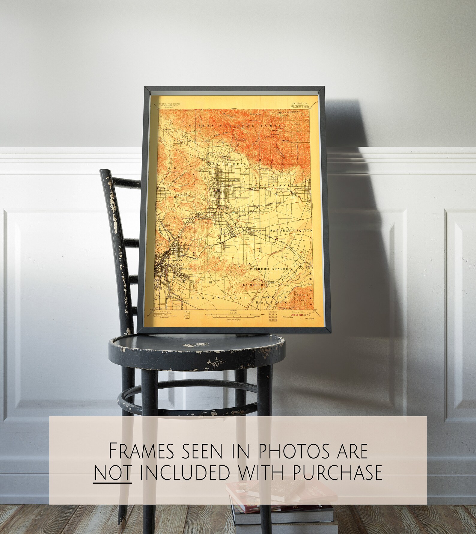 Old Pasadena Map, Pasadena Vintage Map, Antique Map of Pasadena ...