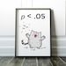 Data Statistics Poster, Funny P Value Researcher Statistician Scientist ...
