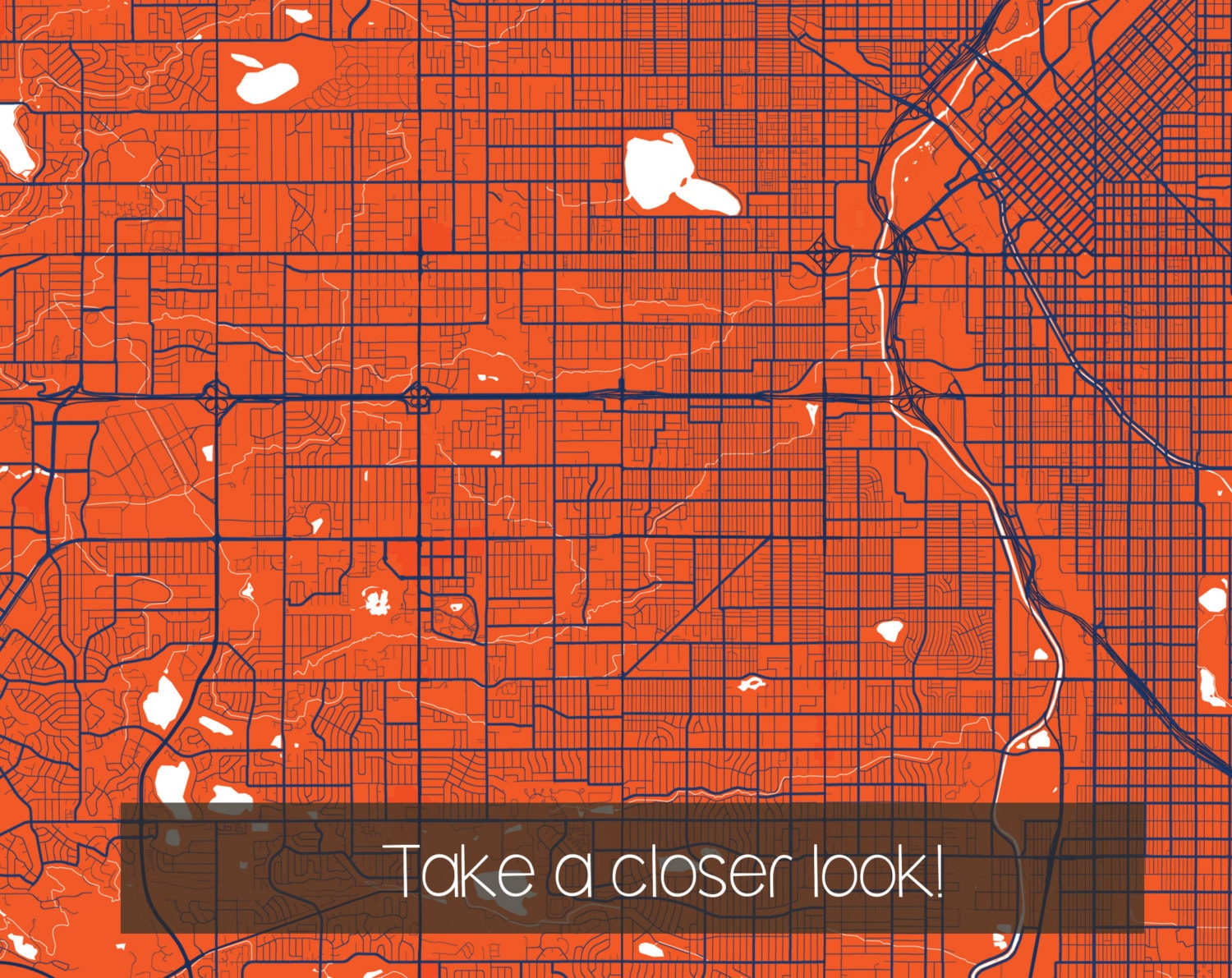 Denver Map Poster Denver Street Map Denver Street Grid Denver Modern ...