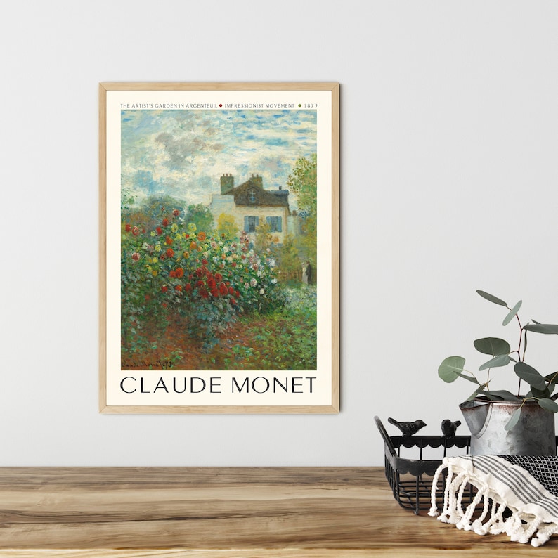 Claude Monet Print, Claude Monet Poster Oil Painting Classic Art Print ...