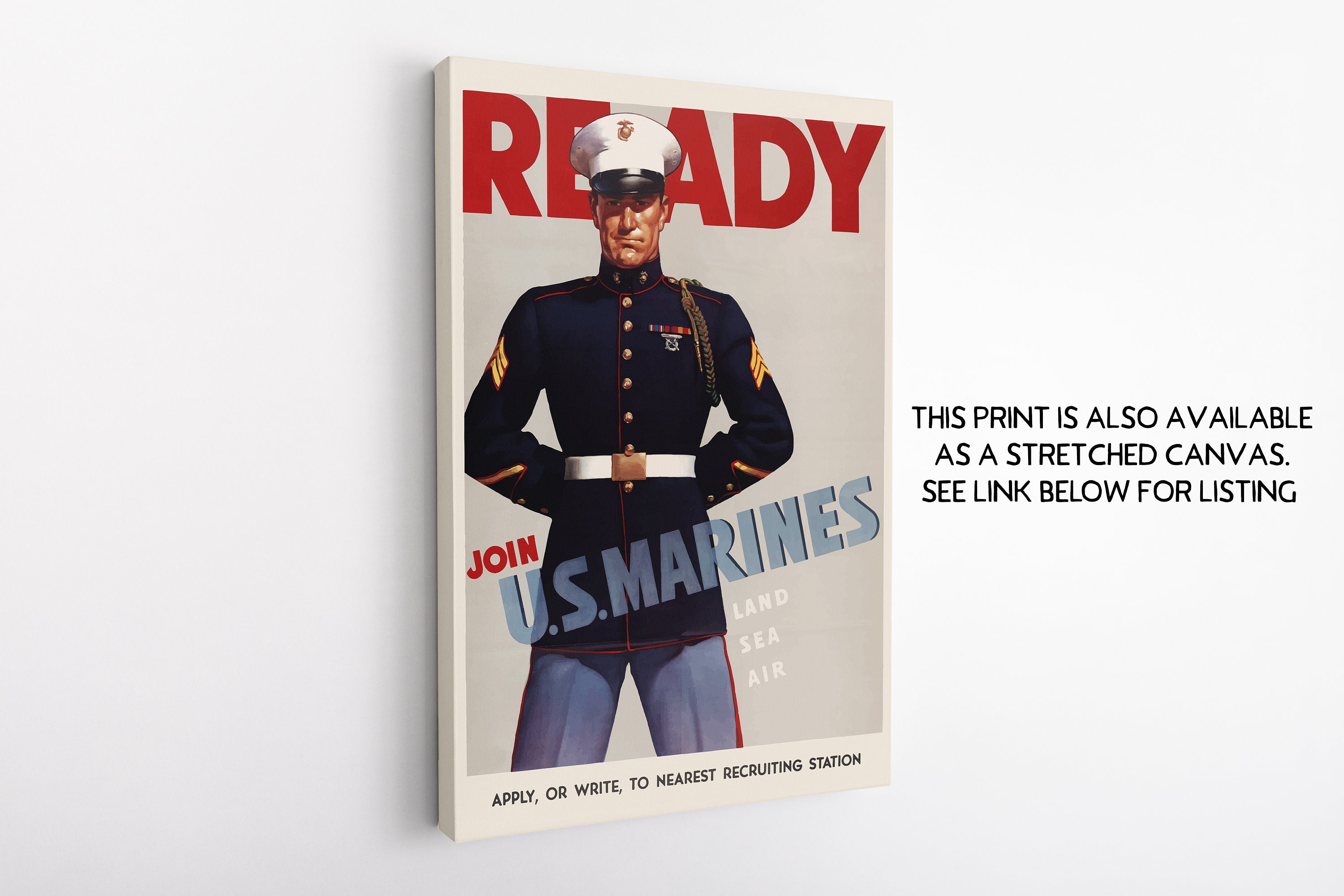 Marine Corps Gifts US Marines Vintage Military Poster Retro - Etsy