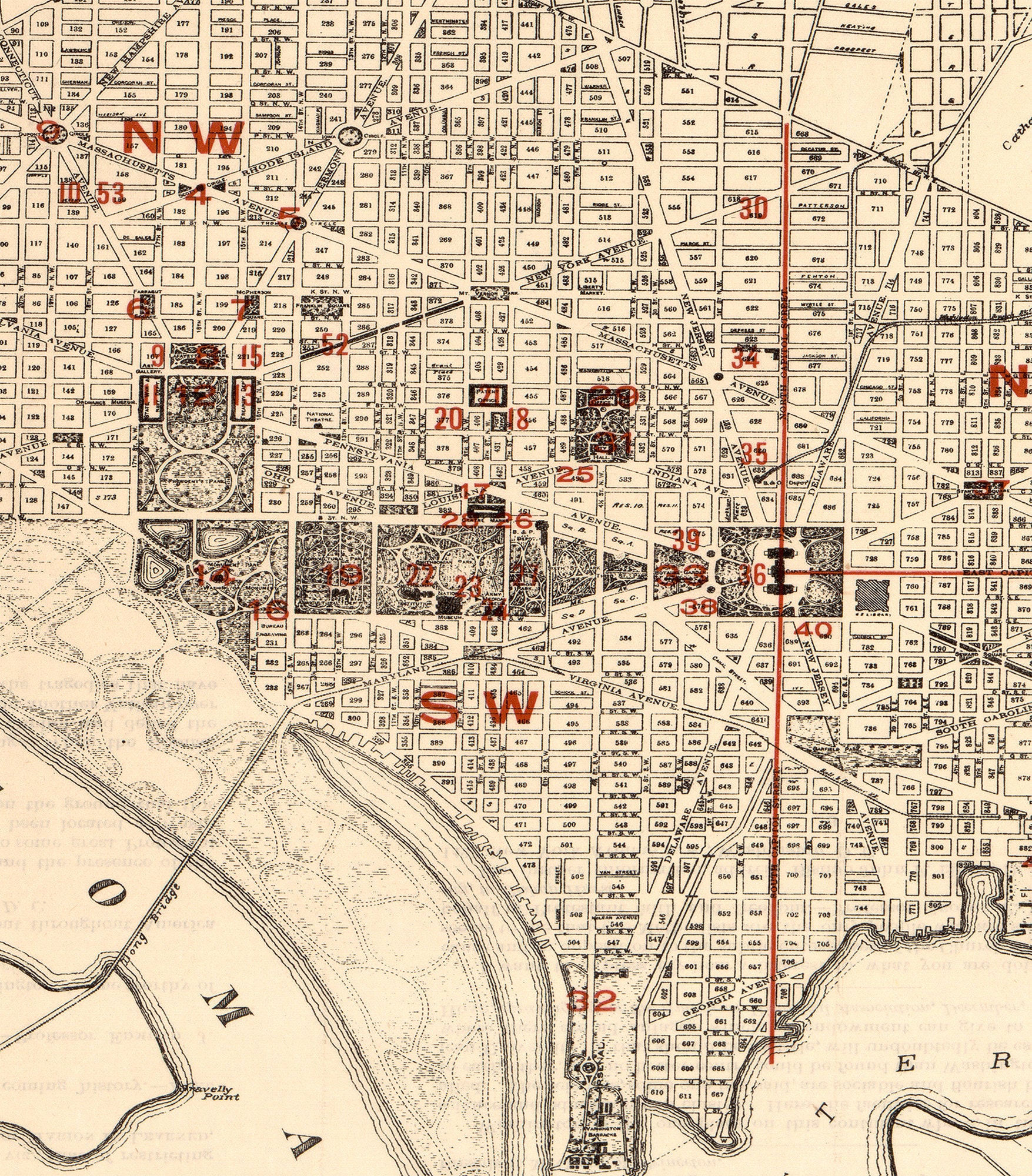 Old Map of Washington DC Vintage DC Map Antique Map of - Etsy Hong Kong