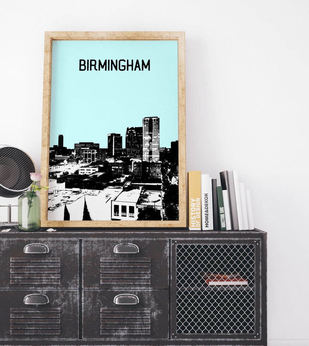 Birmingham, Alabama Skyline Poster, Birmingham City Art, Birmingham ...