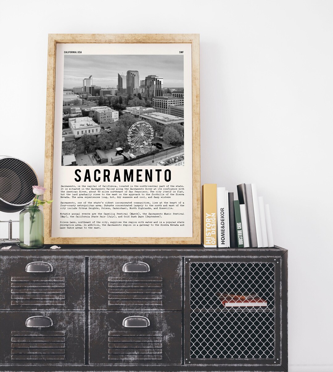 Sacramento Print, Sacramento Poster, Sacramento, California Wall Art ...