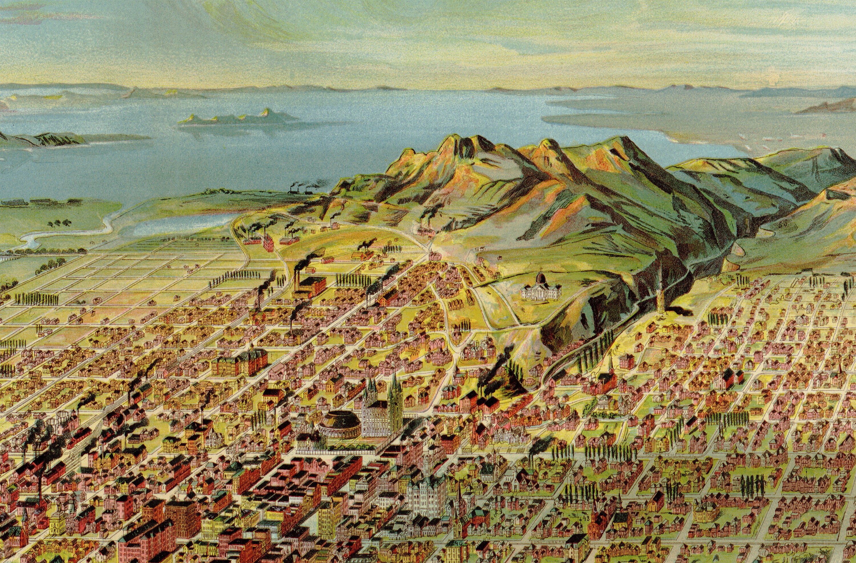 Old Map of Salt Lake City Vintage Salt Lake City Map Antique | Etsy