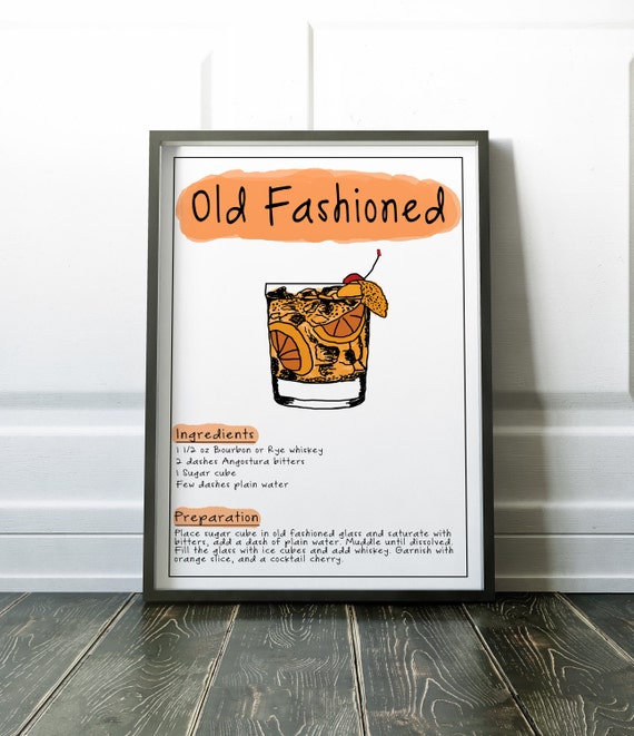 Old Fashioned Poster Old Fashioned Kitchen Decor Old Fashioned - Etsy