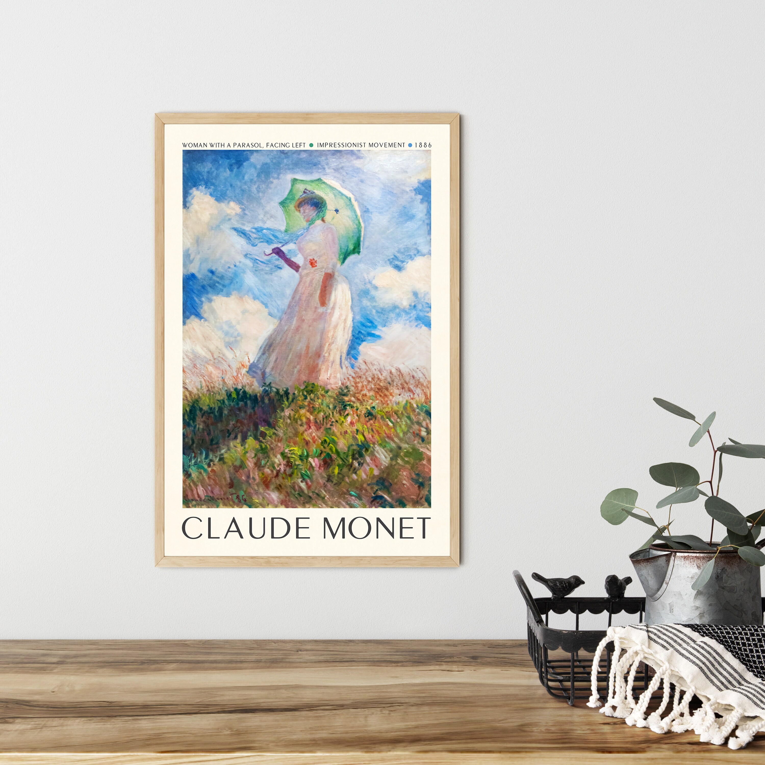 Claude Monet Print Claude Monet Poster Vintage Wall Art Oil - Etsy