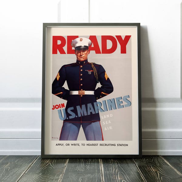 Marine Corps Recruiting Poster - Etsy