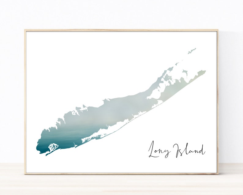 Long Island Map, LI, New York Map Art, Long Island Wall Decor, Nautical ...