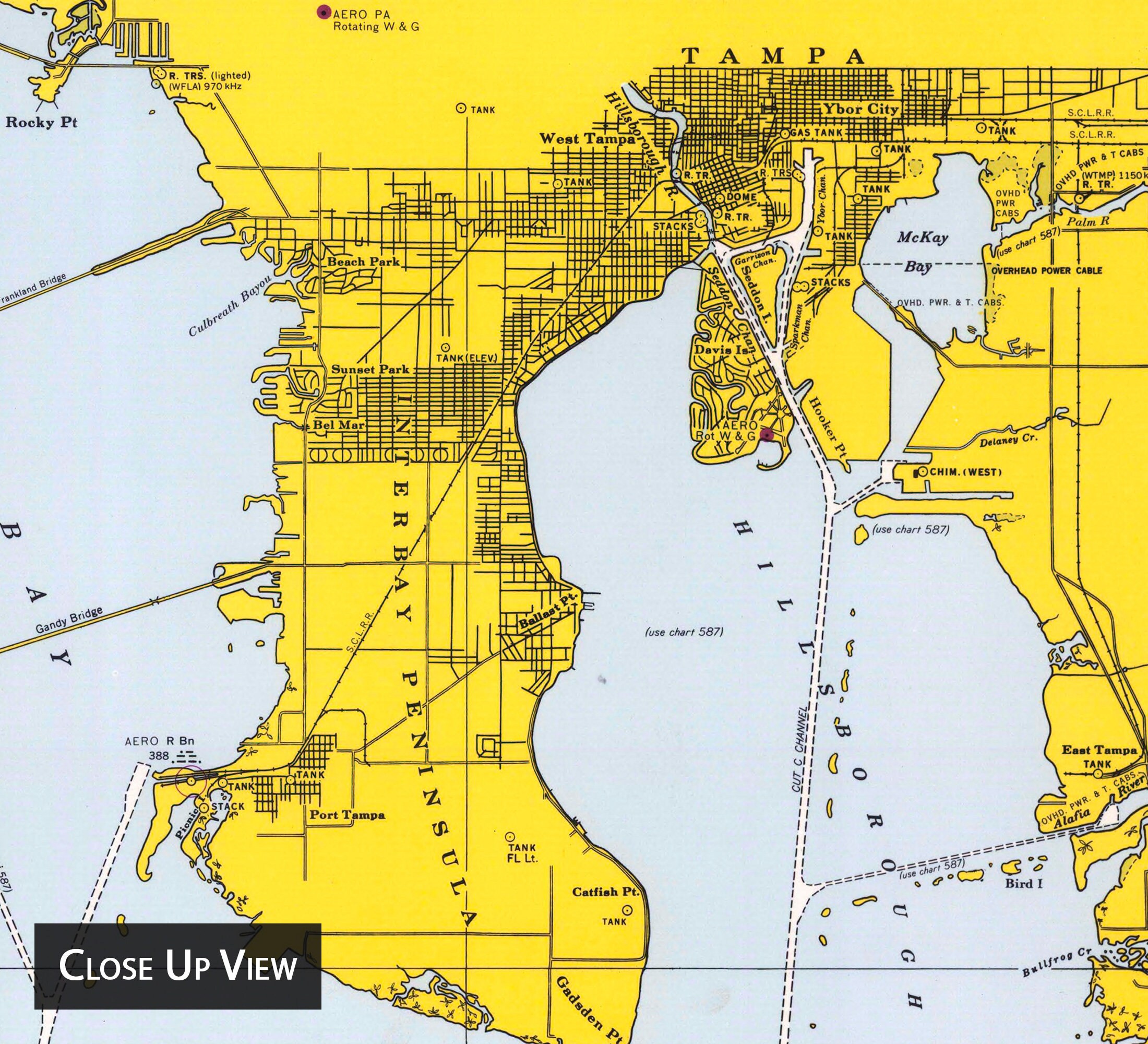 1970 Tampa Bay Nautical Chart Map Saint Joseph Sound St. - Etsy Canada