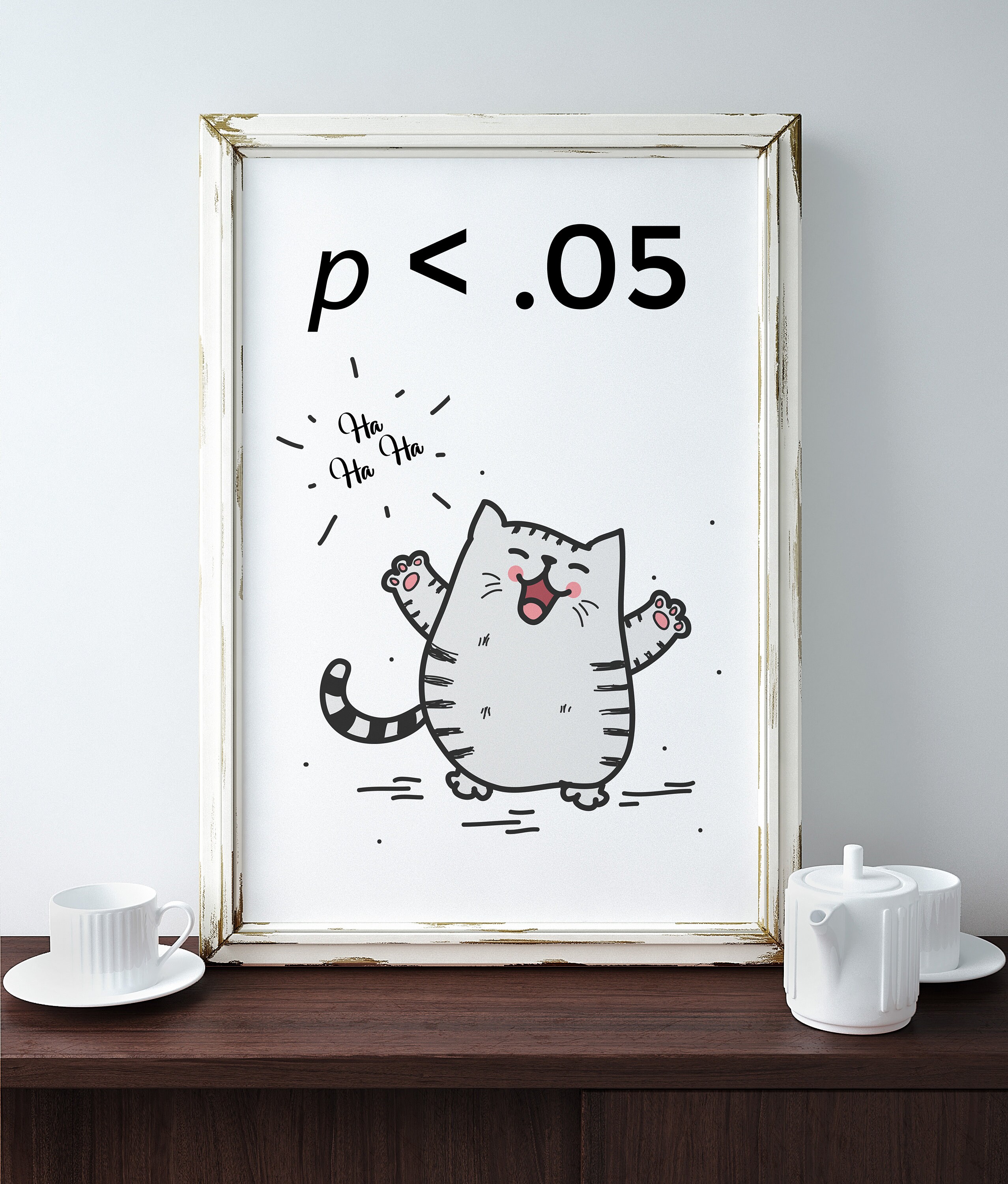 Data Statistics Poster Funny P Value Researcher Statistician | Etsy