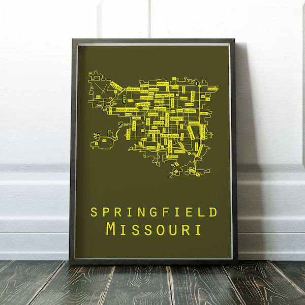 Springfield Travel Poster - Etsy