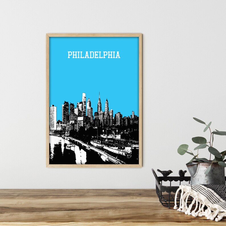 Philadelphia Skyline Poster, Philadelphia City Art Philadelphia Poster ...