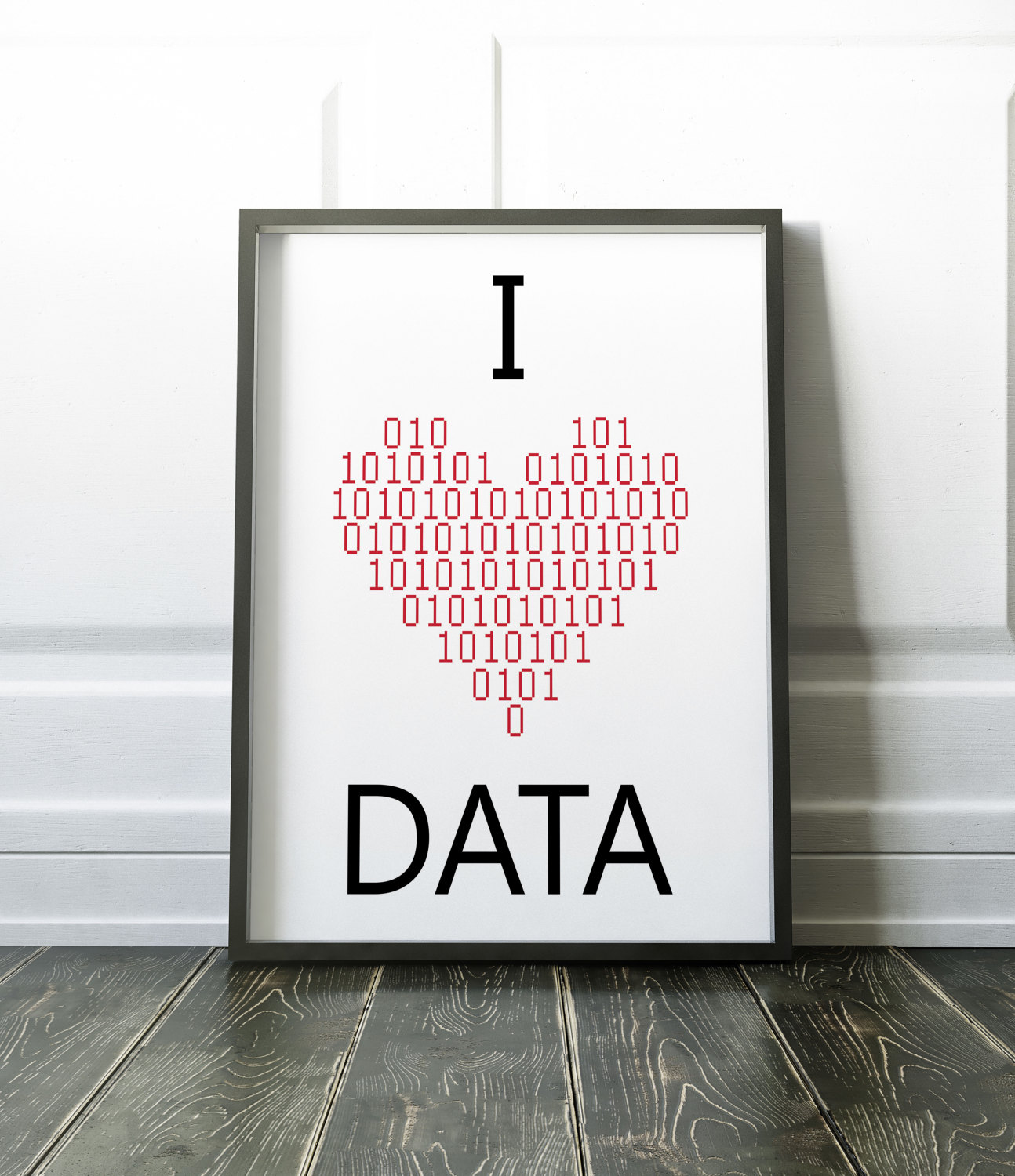 I heart data Statistics data nerd I love data Talk nerdy to me | Etsy