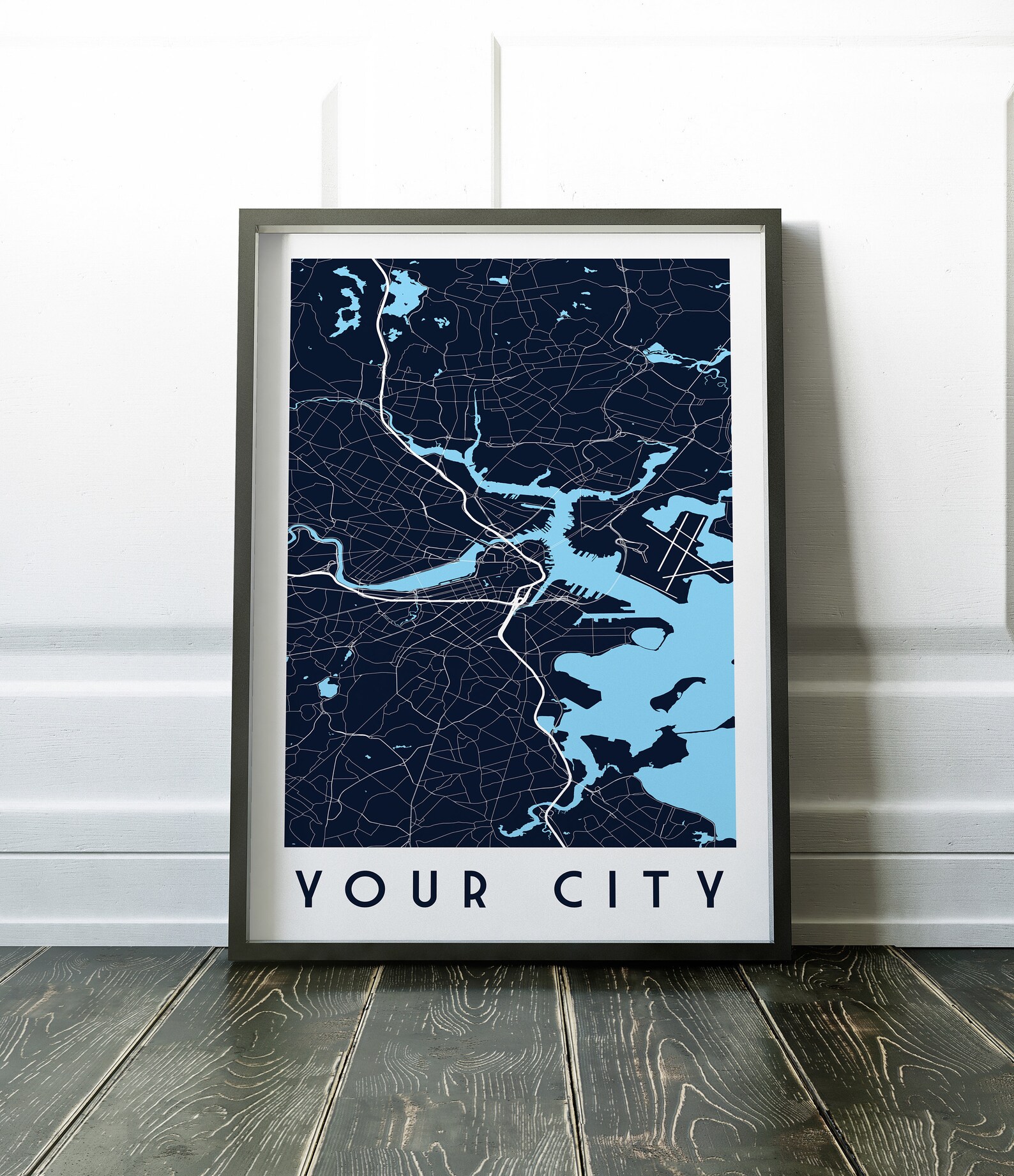 Any City Map, Custom Map Print, Personalized Map, Custom City Map ...